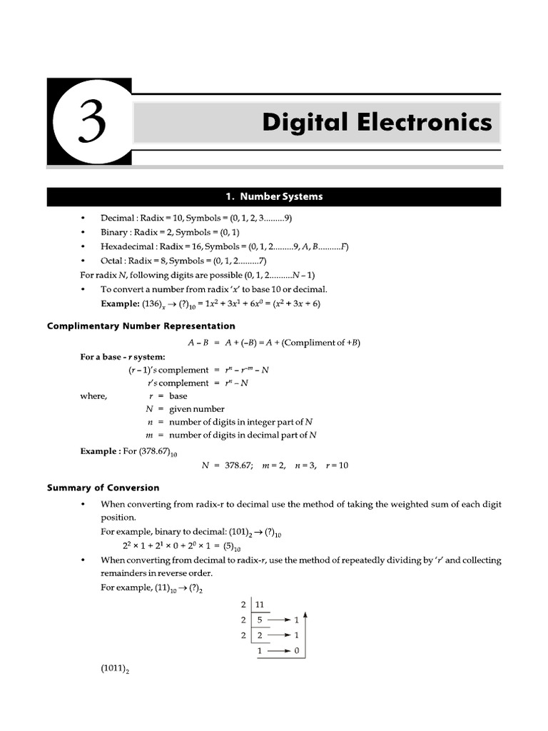 Digital Electronics | PDF