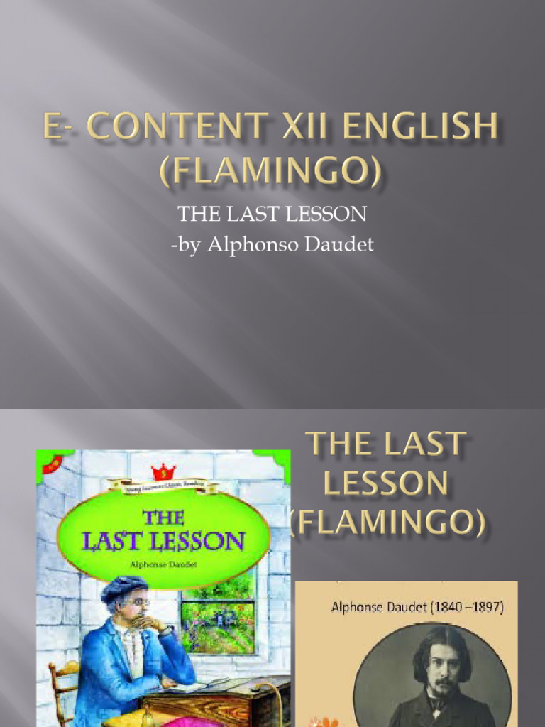 The Last Lesson | PDF