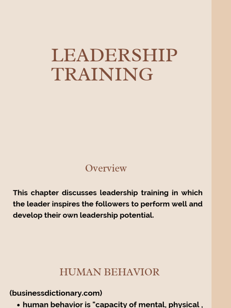 Module 4 LTS | PDF | Leadership | Transformational Leadership