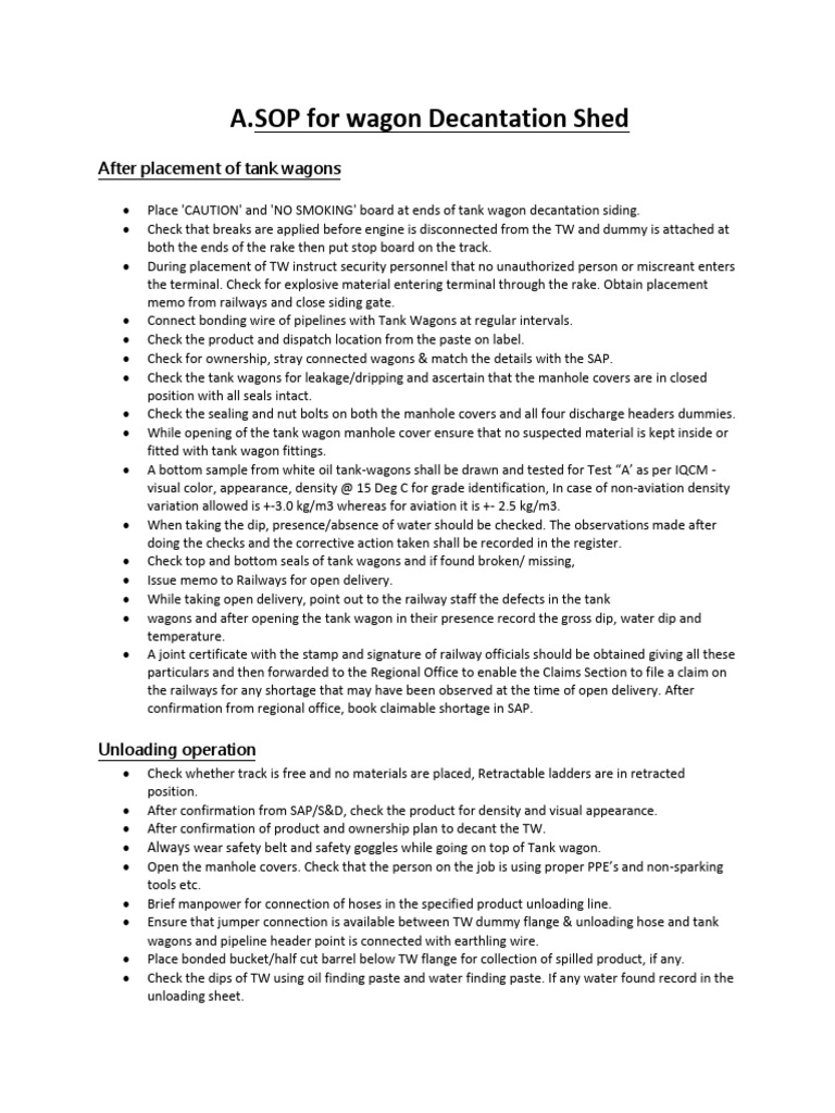 Annexure-5 SOP merged | PDF | Pump | Valve
