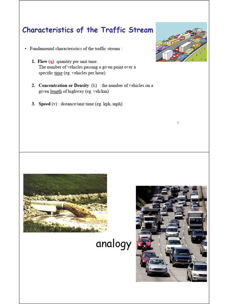 Mod2-Lect2 (Traffic Charateristics) | PDF | Speed | Traffic