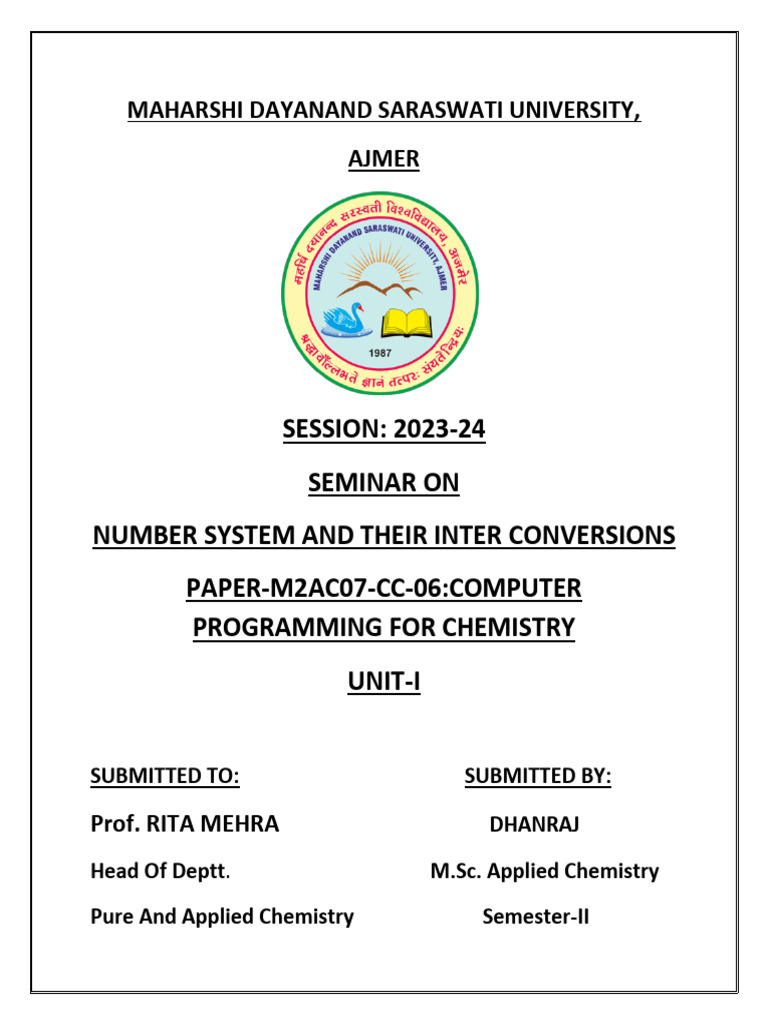 Number System | PDF | Elementary Mathematics | Notation