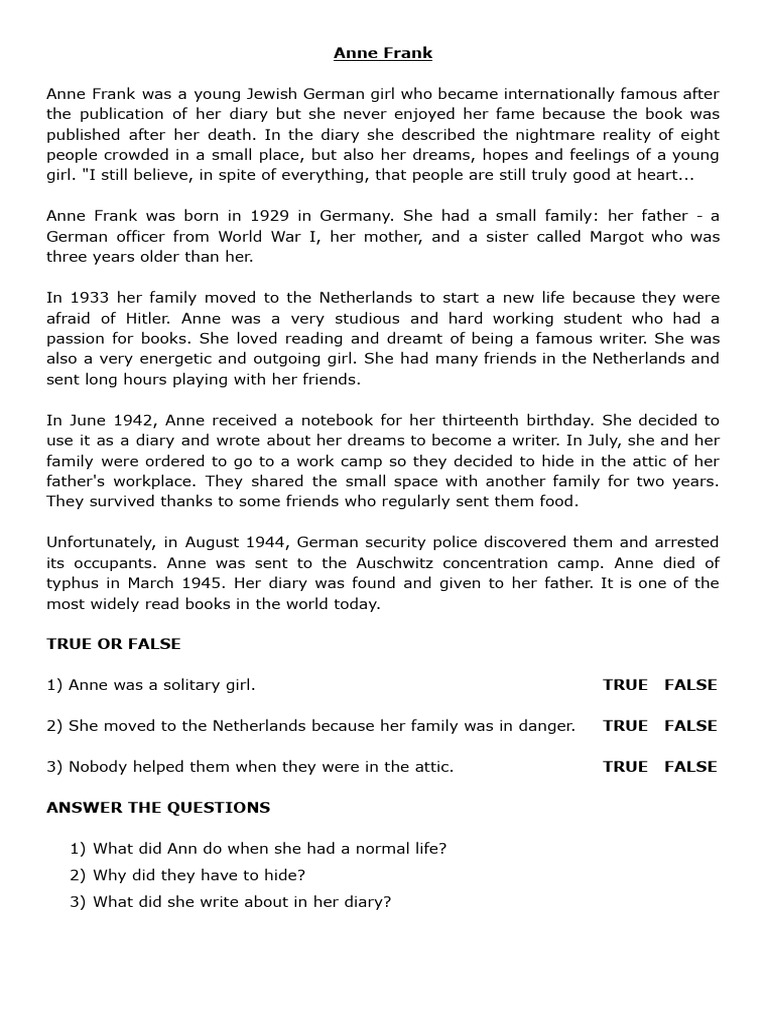 Anne Frank | PDF