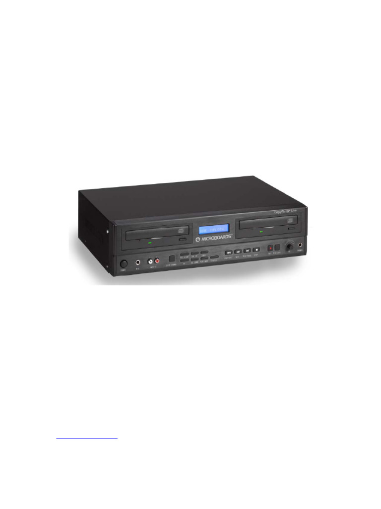 Microboards Copywriter Live Manual | PDF | Compact Disc | Headphones
