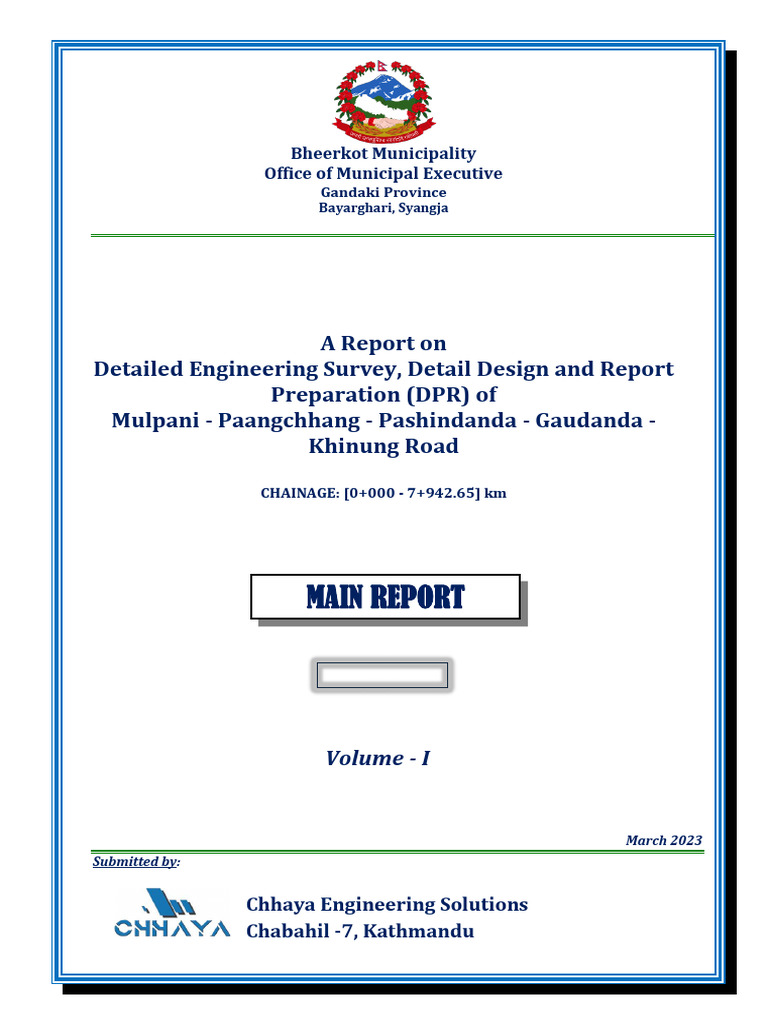 Cover Page Model For DPR | PDF | Earth Sciences