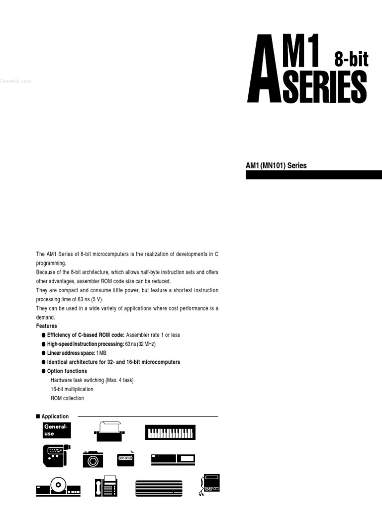 Micros MN101 Series | PDF | Timer | Analog To Digital Converter
