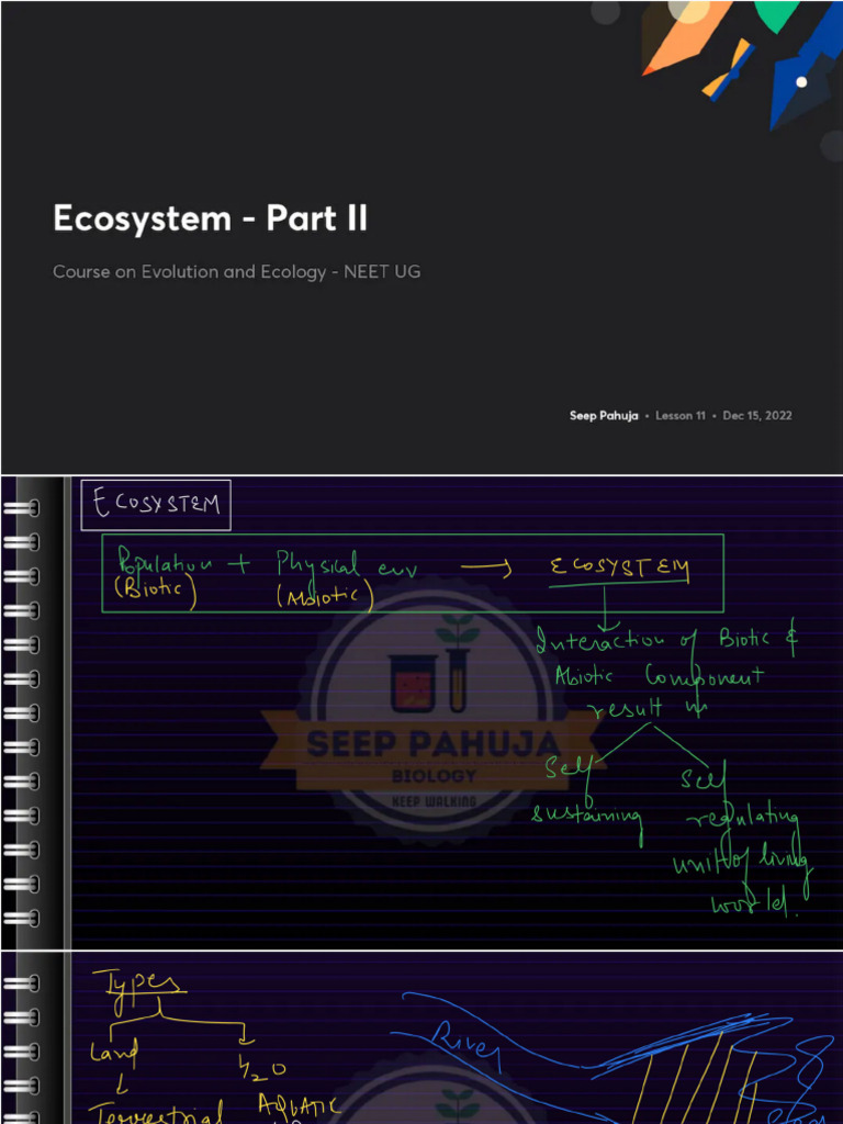 Ecosystem 1 Unacademy | PDF