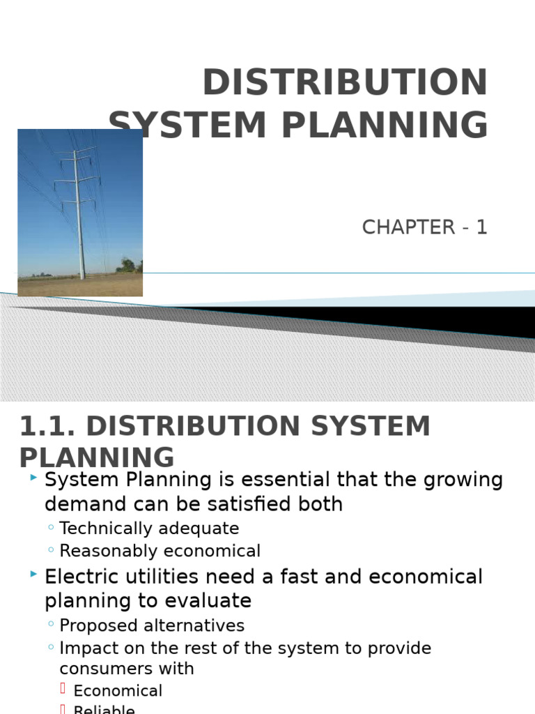 Key Factors in Distribution Planning | PDF | Electrical Substation ...