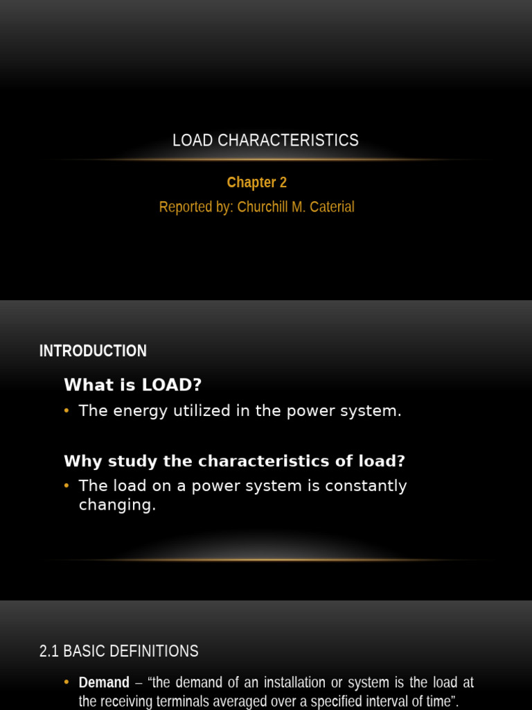 Chapter2 ETD | PDF | Electric Power Transmission | Demand