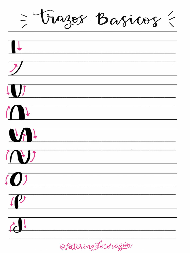 Lettering Trazos Letras Palab | PDF