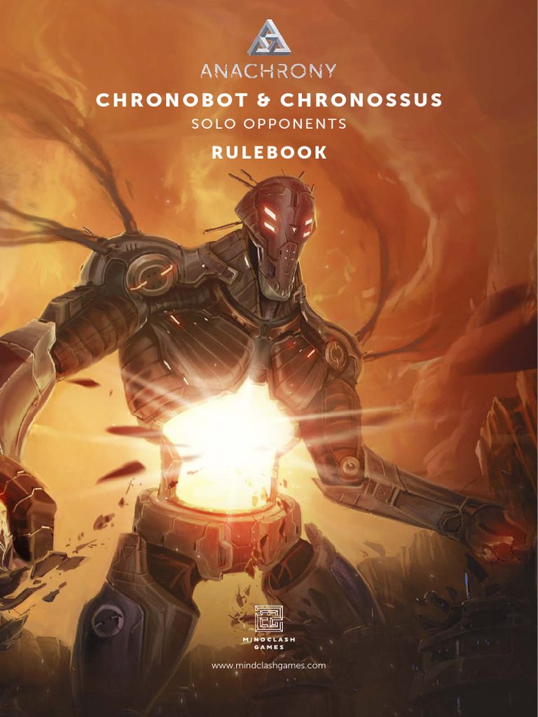 Anachrony Chronobot and Chronossus Solo Opponents Rulebook Single Pages ...