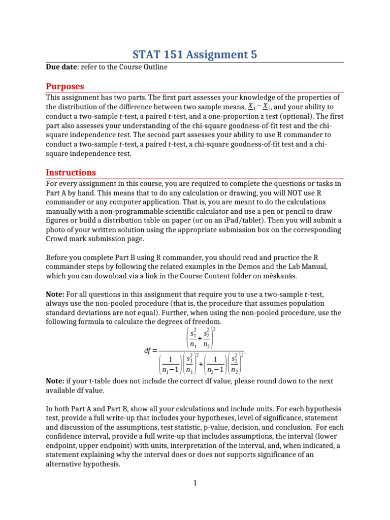 Assignment5 - Fall 2024 | PDF | P Value | Statistical Significance