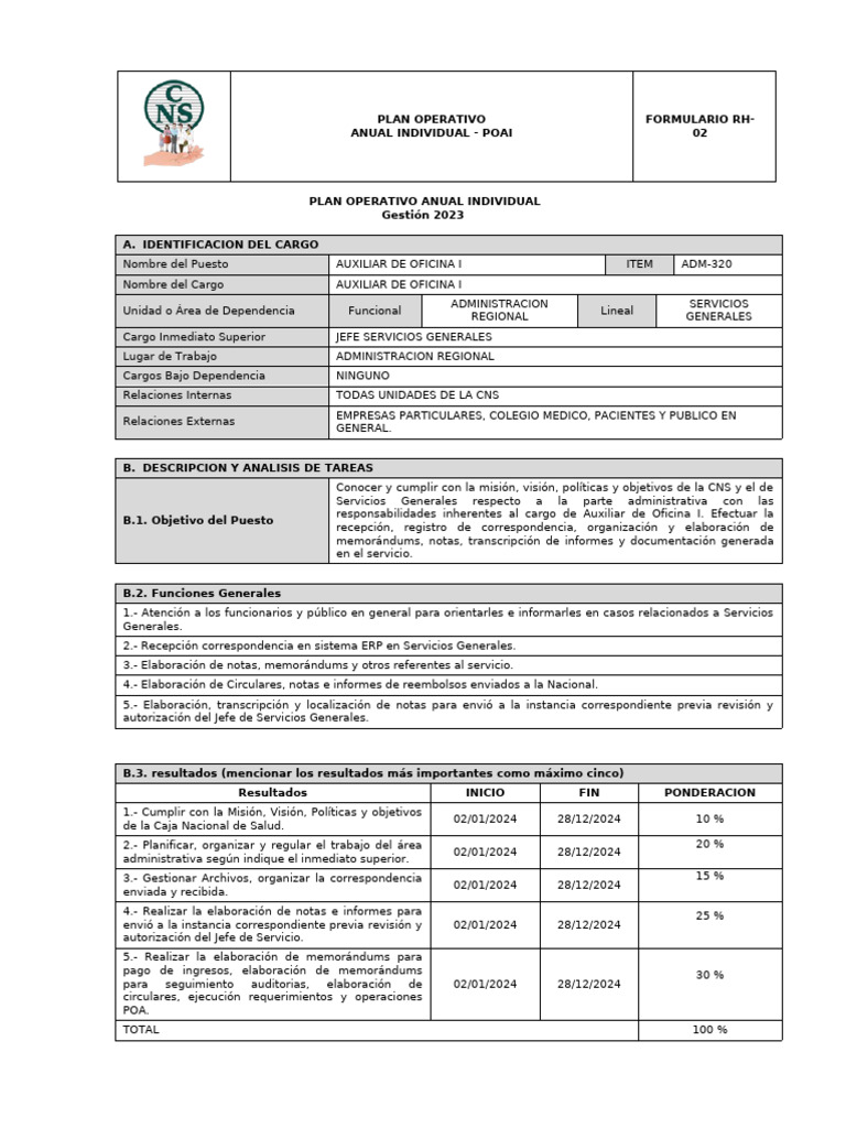 Poai 2023 | PDF | Regulación