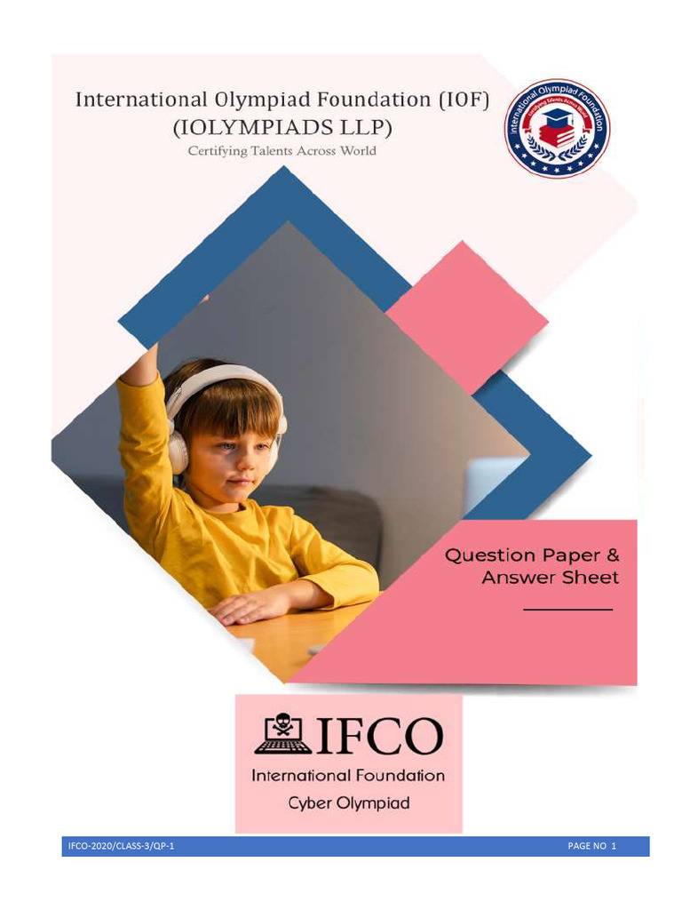 IFCO-Class-3-2021-Question-Paper | PDF | Operating System | Microsoft Word