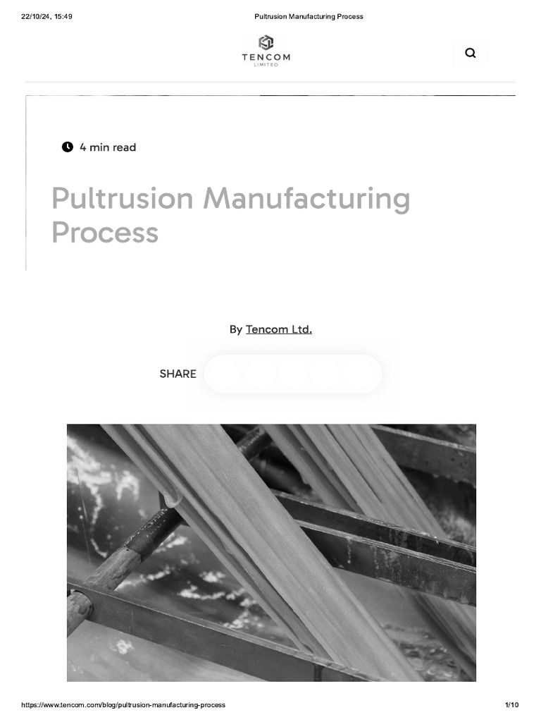 Pultrusion Manufacturing Process | PDF