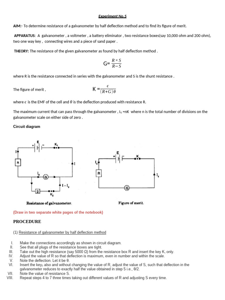 Physics Class 12 Experiment No.5 | PDF | Physical Quantities | Materials Science