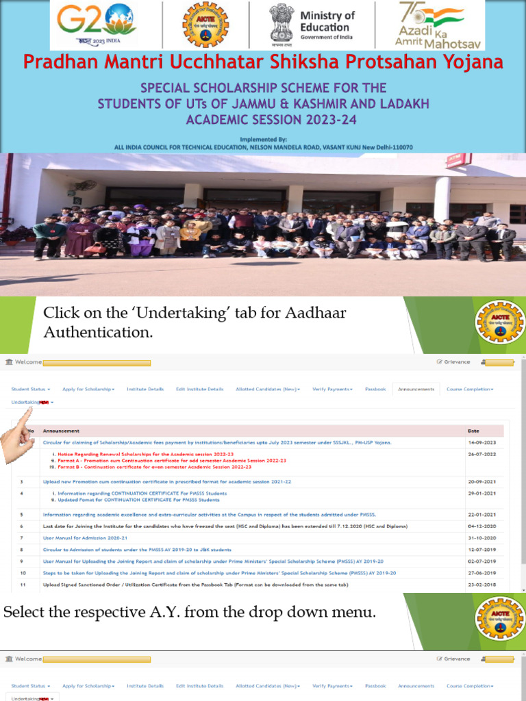 Student Undertaking Flow | PDF