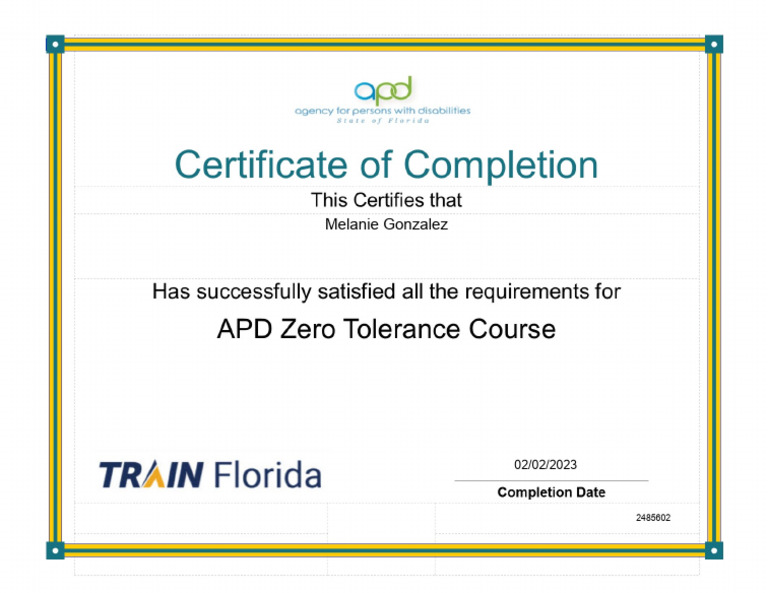 APD Zero Tolerance Course | PDF