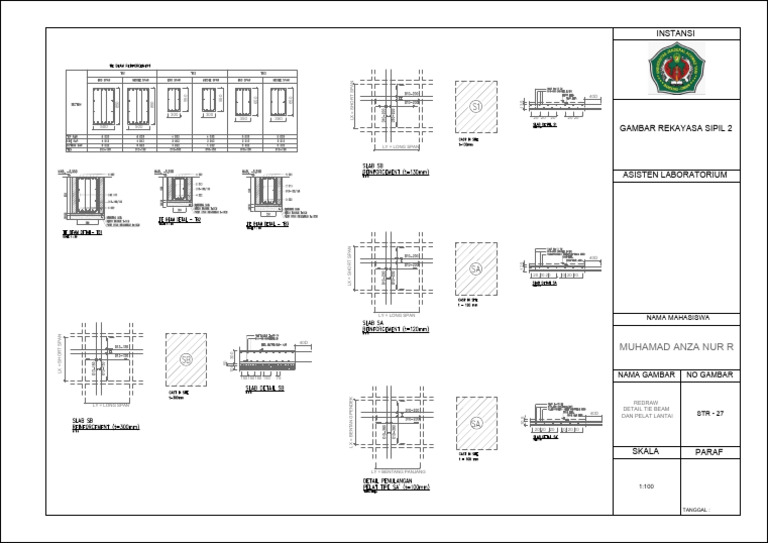 Cad Tgs Drawing Uas-Layout1 | PDF