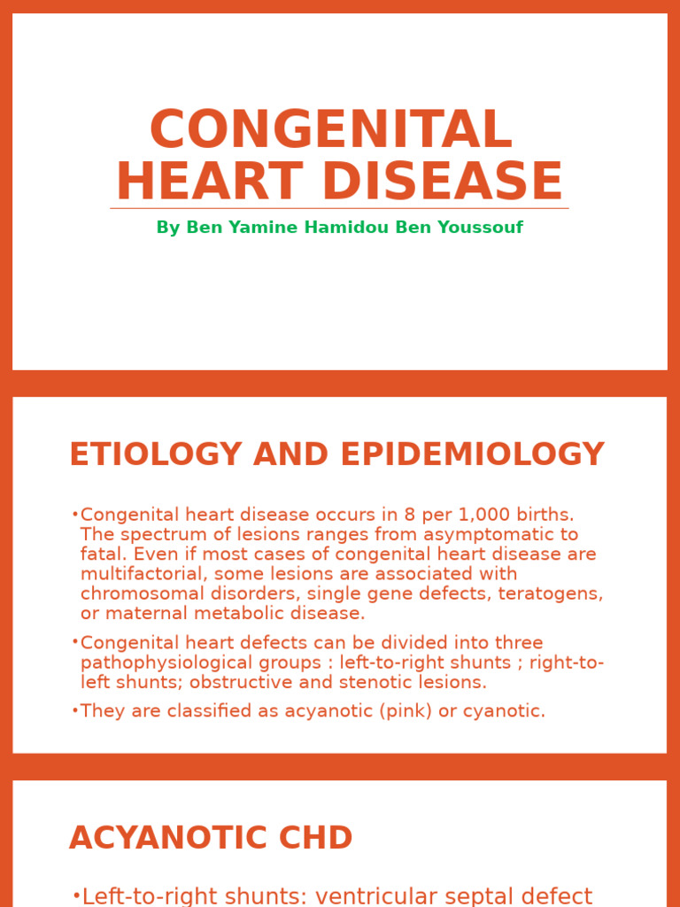 Understanding Congenital Heart Disease | PDF | Congenital Heart Defect ...