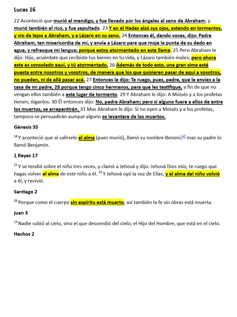 Lazaro y El Rico | PDF | Jesús | Primera epístola a los corintios