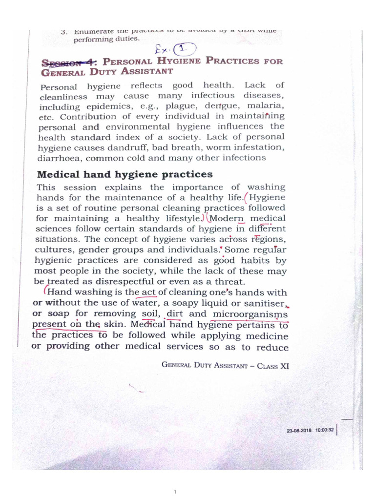 Practical File Health Care Class 12 | PDF