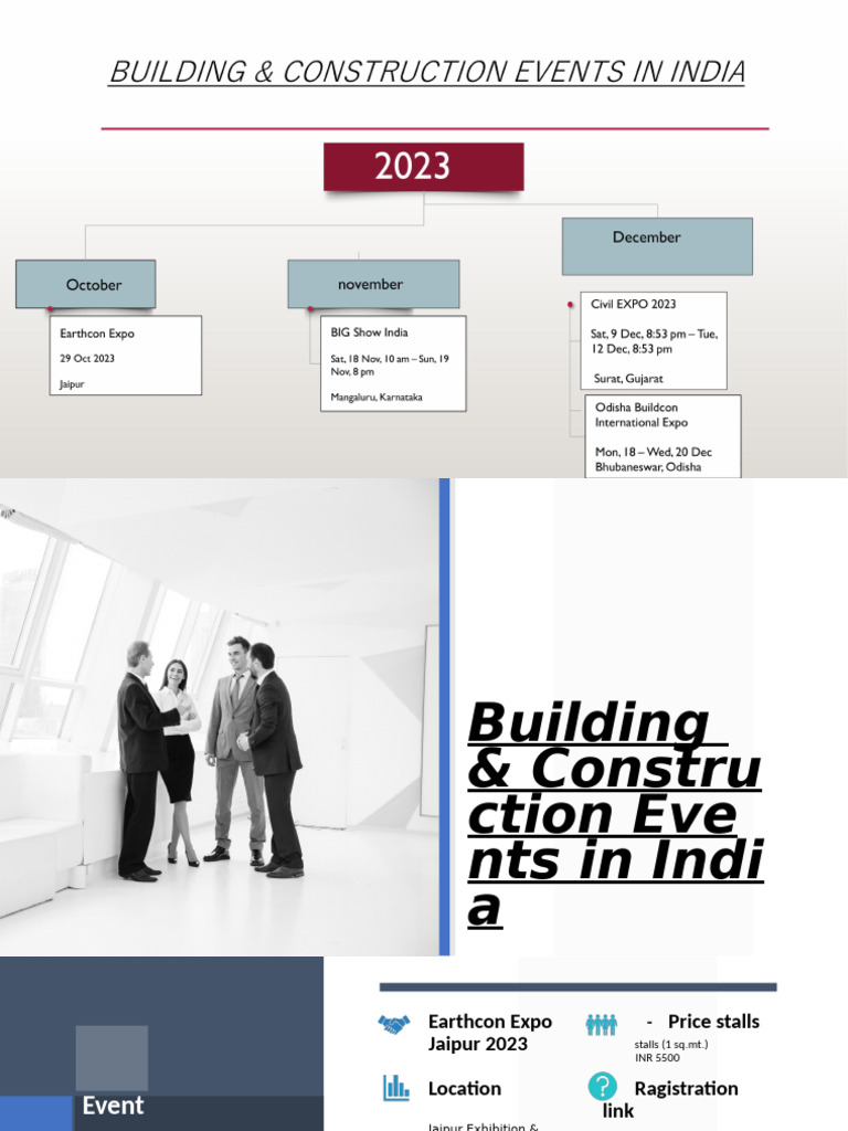 Building & Construction Events in India | PDF