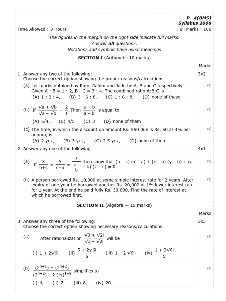 CWA ICWA Foundation - Business Mathematics and Statistics Fundamentals ...
