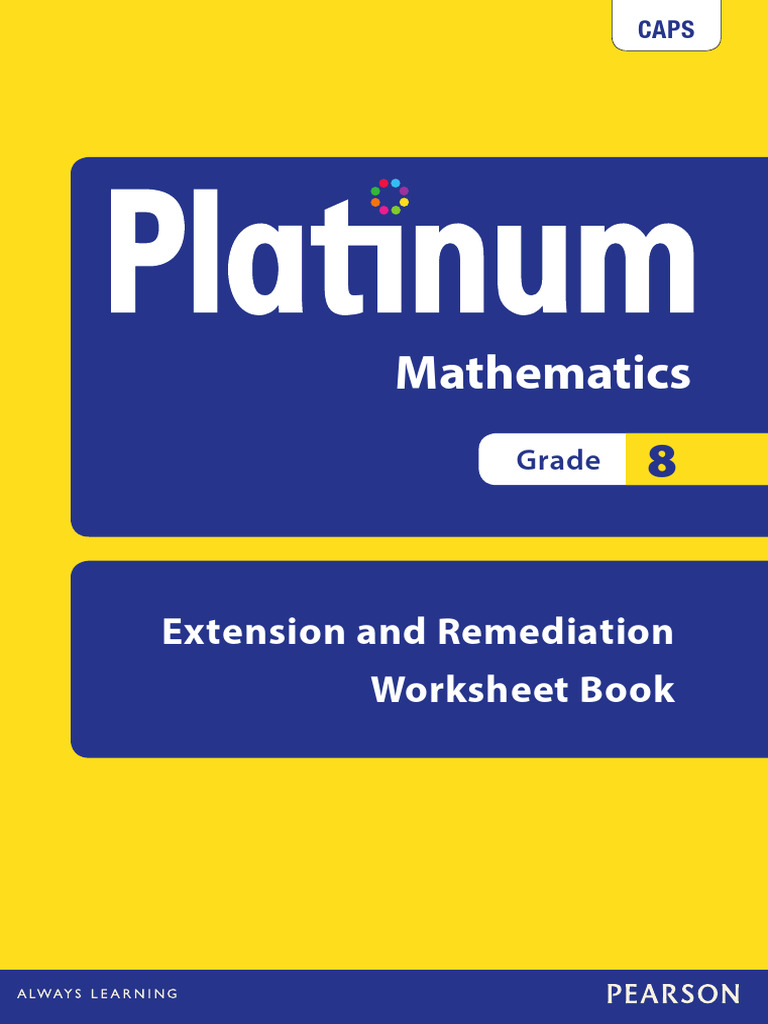 Gr8 Mathematics Extension and Remediation Worksheet Book Platinum | PDF ...