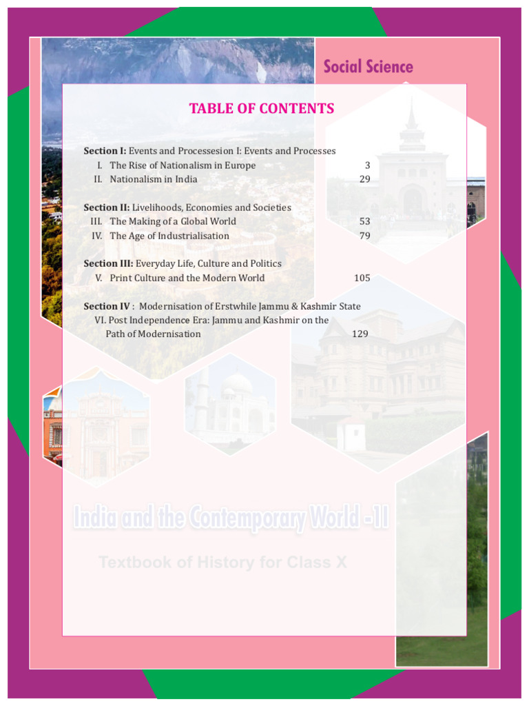 Jammu and Kashmir Board Class 10 History Textbook | PDF | Romanticism ...
