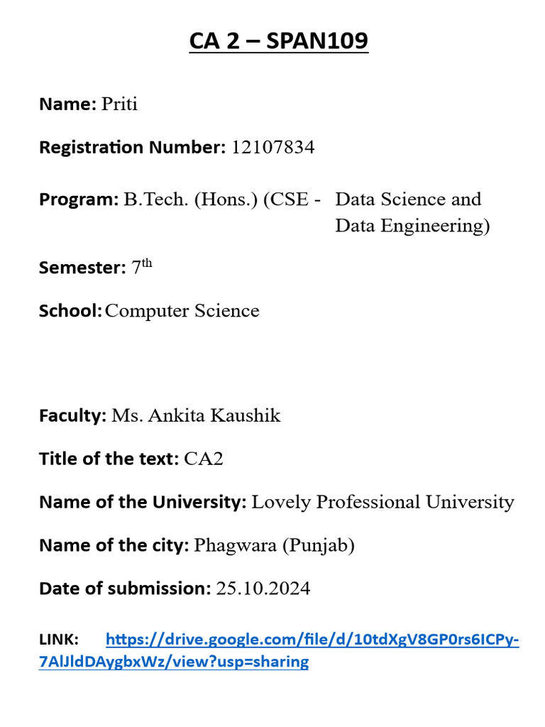 RKO361A18_Skill Based Assignment_SPA109_Priti SPA109 CA2 | PDF