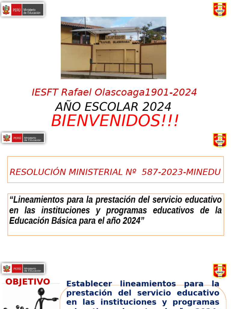 RM 587-2023-Minedu - Norma Tecnica | PDF | Enseñando | Educación primaria