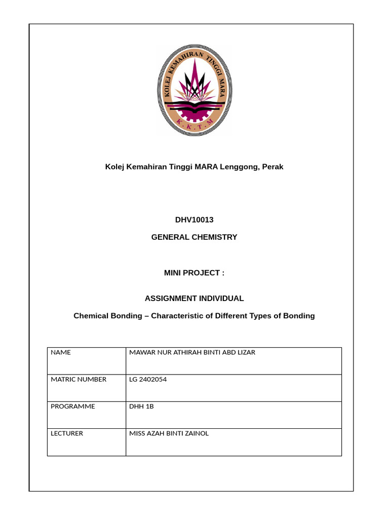 Types of Chemical Bonding Explained | PDF | Chemical Bond | Ion