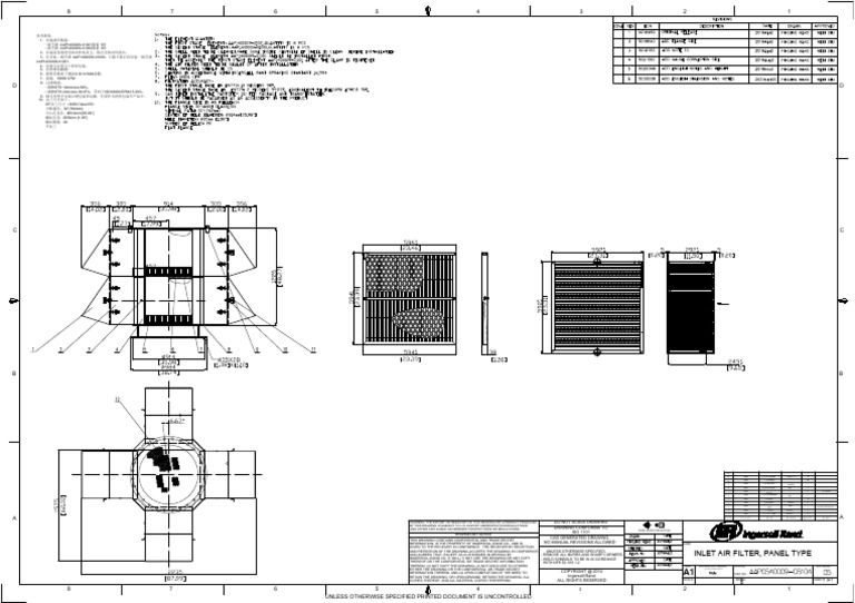 AAA0540009 Intake Filter - Gener - Ingersoll Rand | PDF