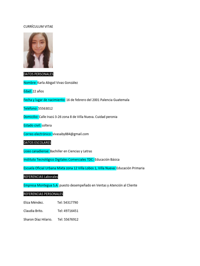 Currículum Vita-Wps Office | PDF