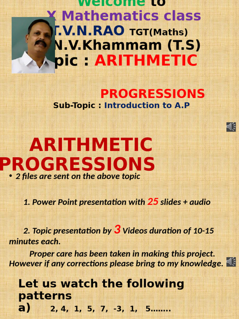 5 Arithmetic Progressions 1 | PDF | Mathematics | Mathematical Analysis