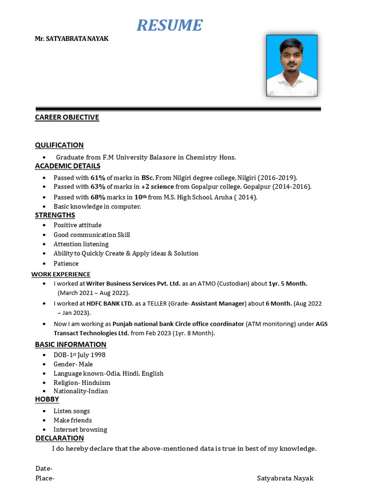 Satya N Resume (1) | PDF