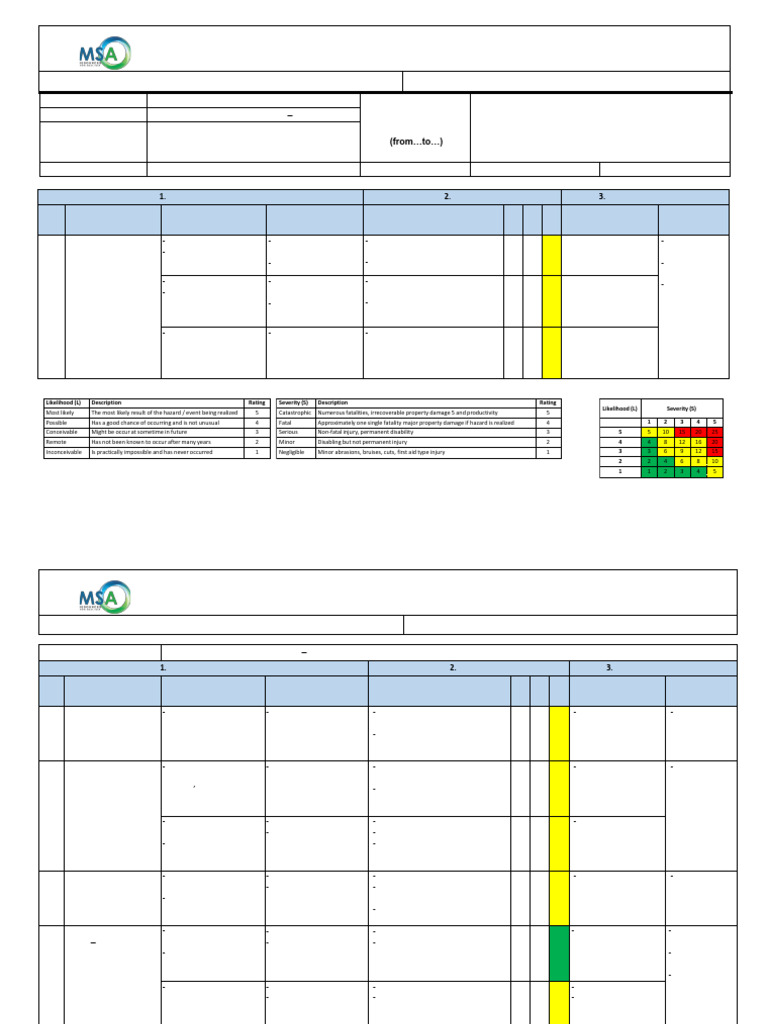 Fiber Optic Cable HIRARC Guide | PDF | Risk | Hazards
