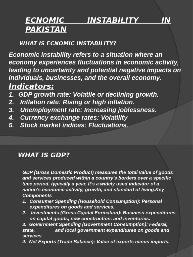 Ecnomic Instability in Pakistan | PDF | Inflation | Consumption (Economics)
