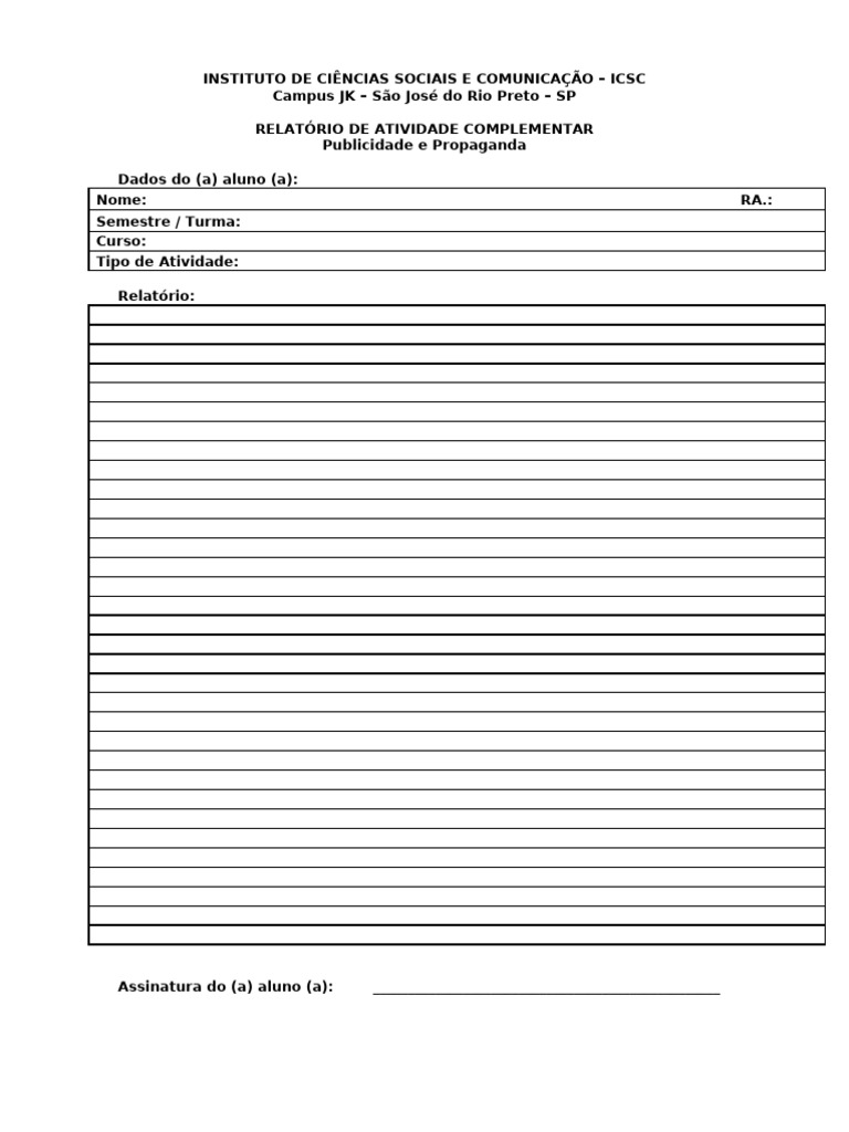 Relatorio de AC - Publicidade e Propaganda | PDF