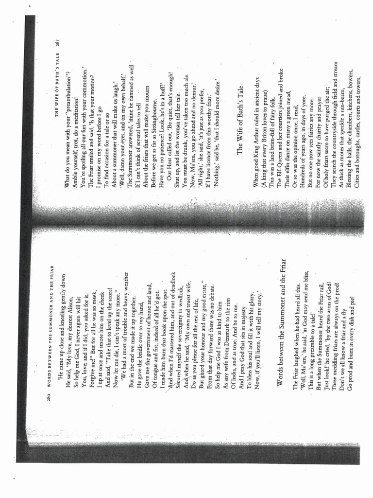 The Wife of Baths Tale | PDF