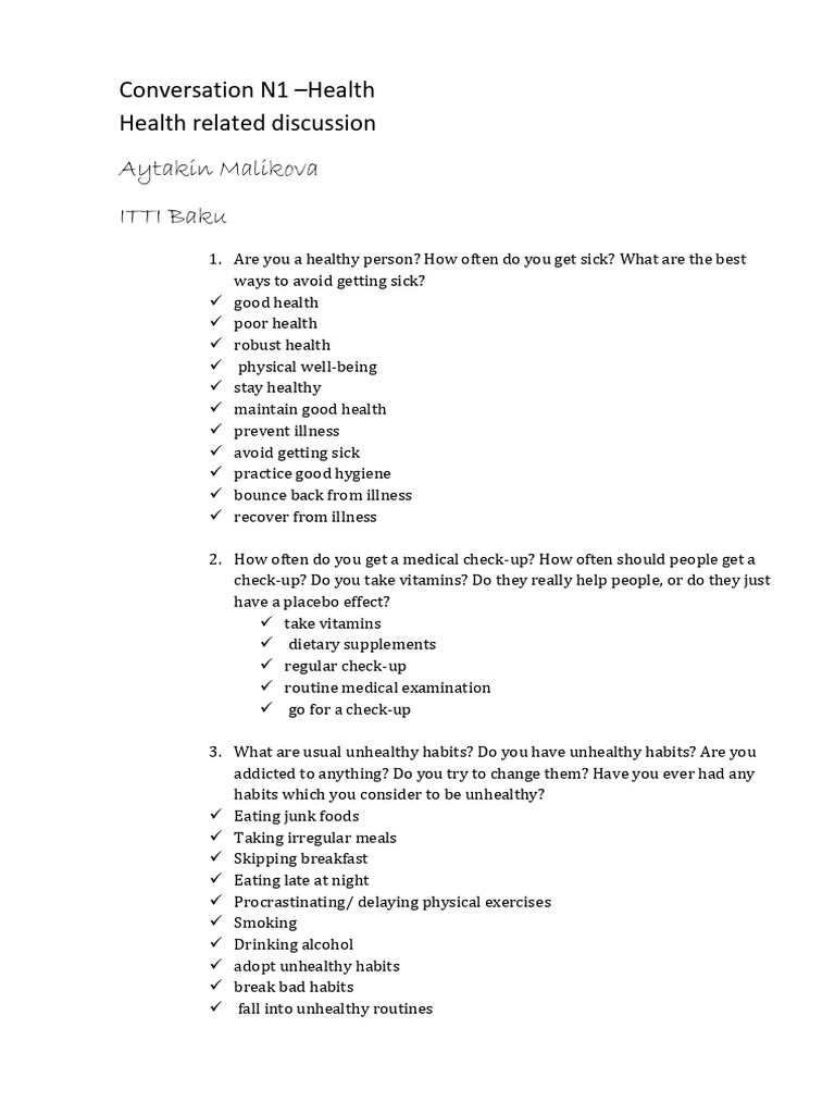 Conversation Health | PDF | Diet (Nutrition) | Diet & Nutrition