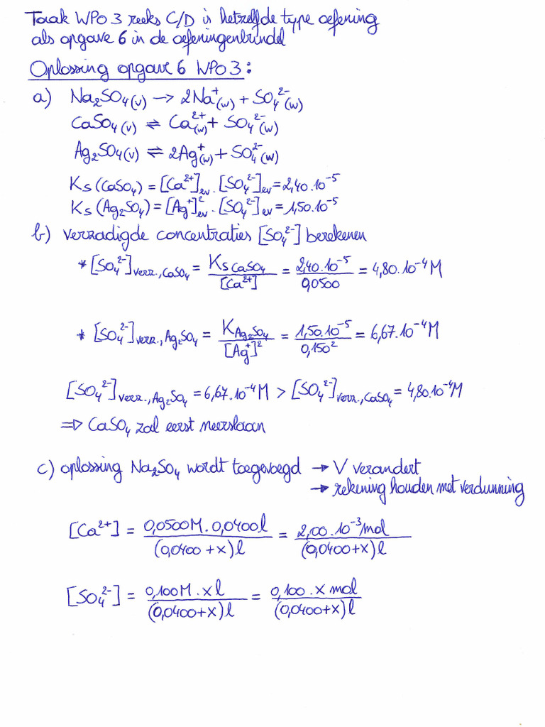 oplossingsmethode taak wpo 3 reeks CD | PDF