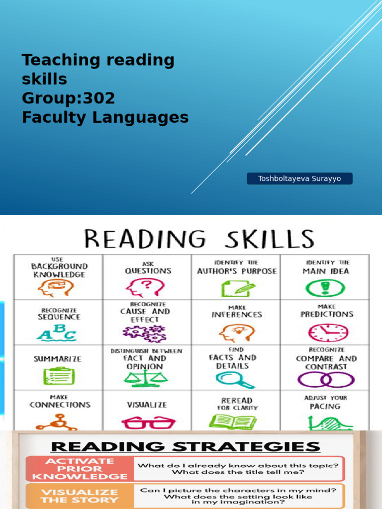 Teaching Reading Skills | PDF