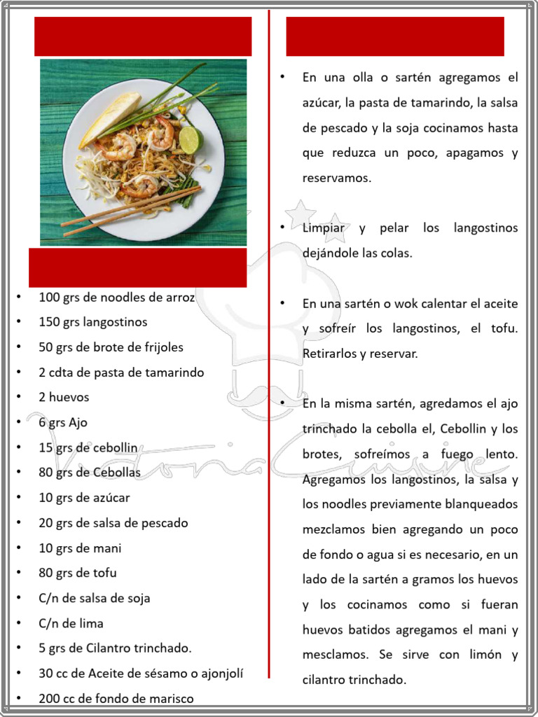 Receta de Comida Asiática I y Edit | PDF | Salsa | Salsa de tomate