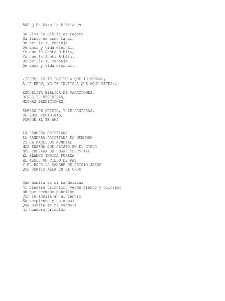 Letras Ebdv Cristo Título Textos Religiosos