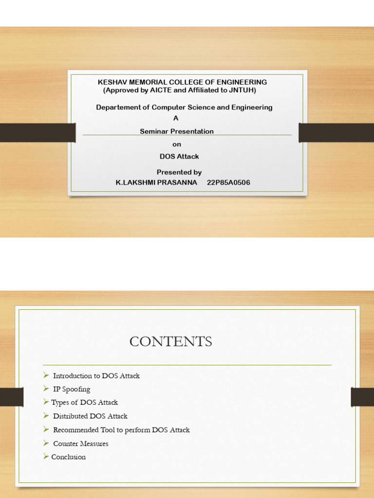DOS ATTACKS.pdf | PDF | Denial Of Service Attack | Cyberspace