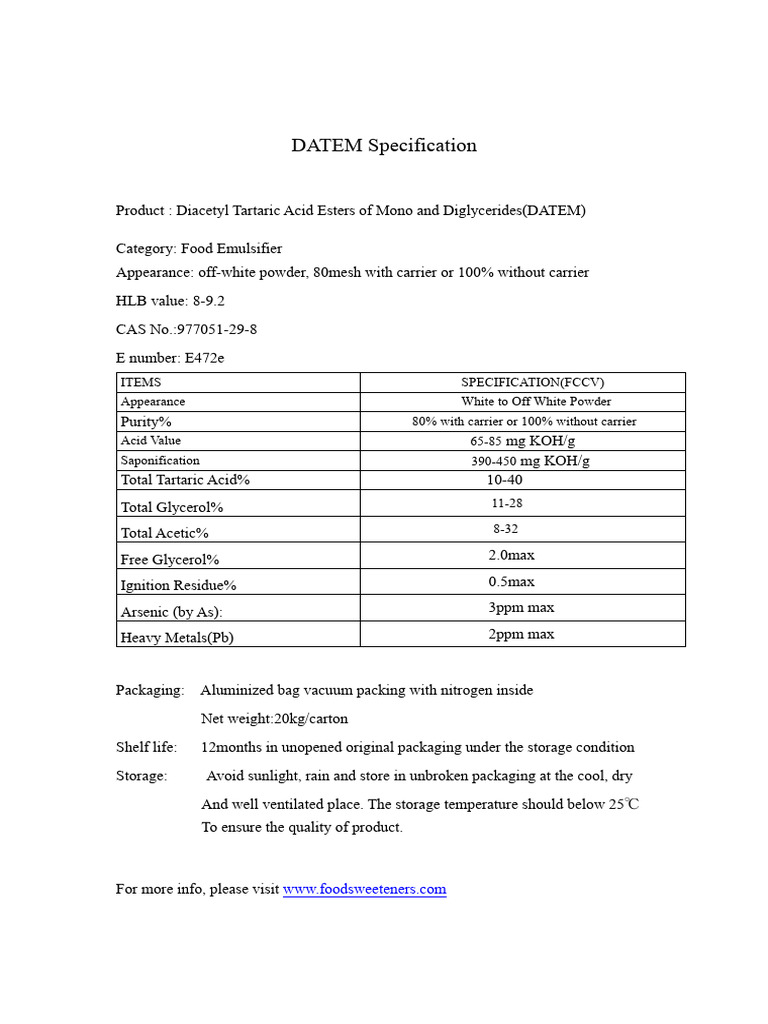 DATEM Specification | PDF