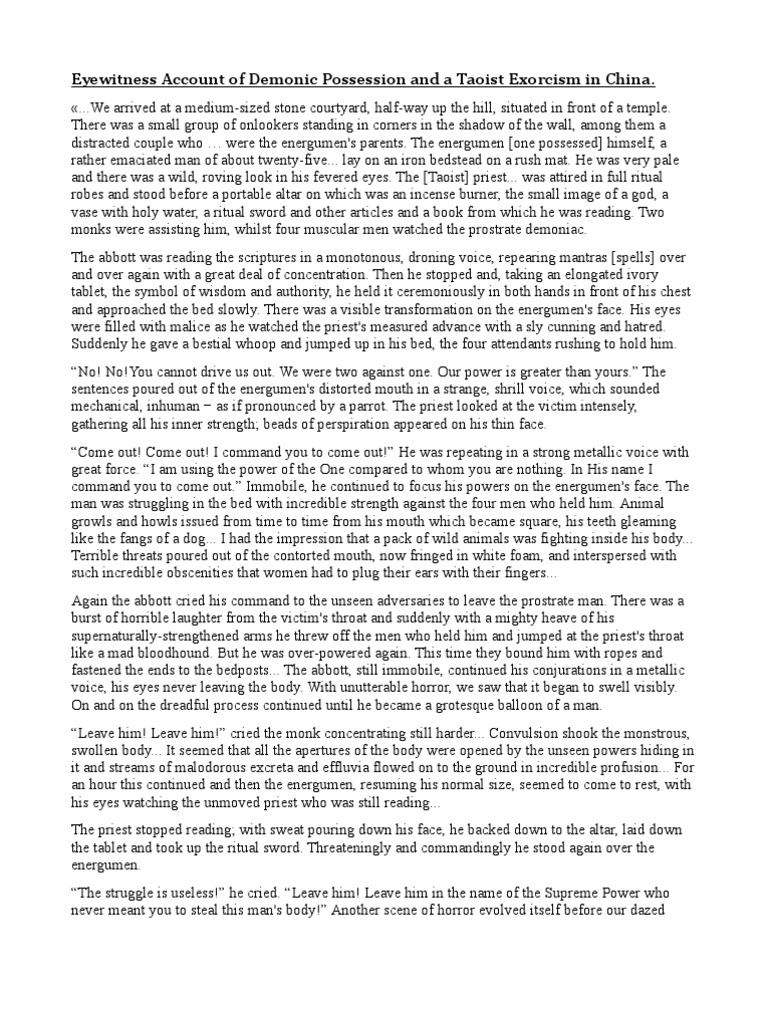 Taoist Exorcism | PDF | Demonic Possession | Religious Behaviour And ...