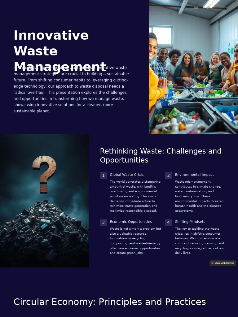 Innovative Waste Management | PDF | Waste | Recycling